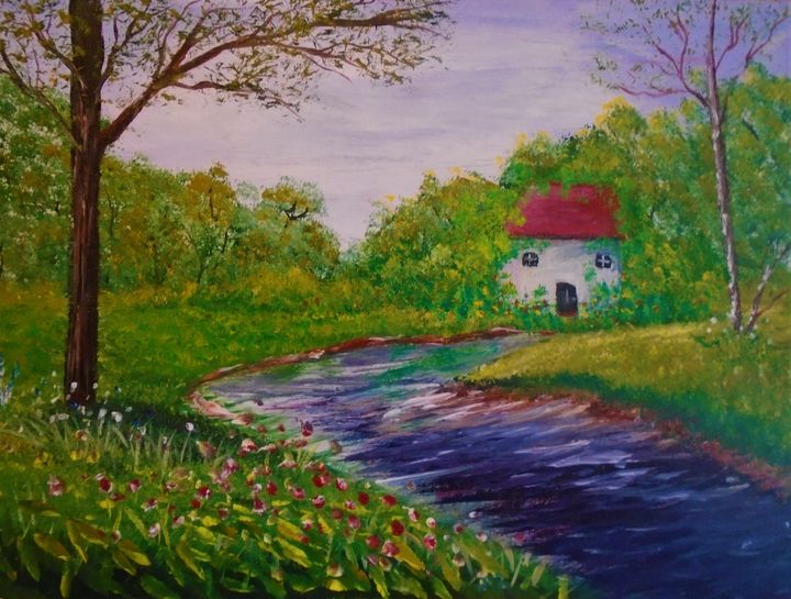 Hidden Hideaway - Allison Prior Art - Paintings & Prints, Landscapes ...