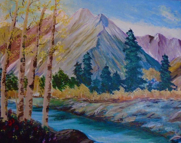 Mountain Splendor - Allison Prior Art - Paintings & Prints, Landscapes ...