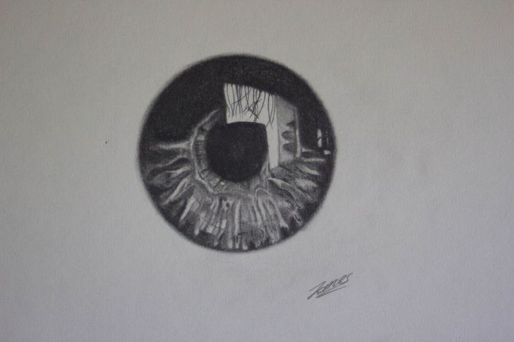 Graphite Eye Drawing - James Godard - Drawings & Illustration, People ...
