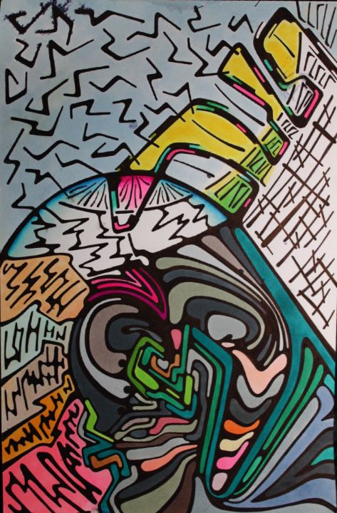 11 x 17 in abstract alcohol ink - Matthew Heard - Drawings ...