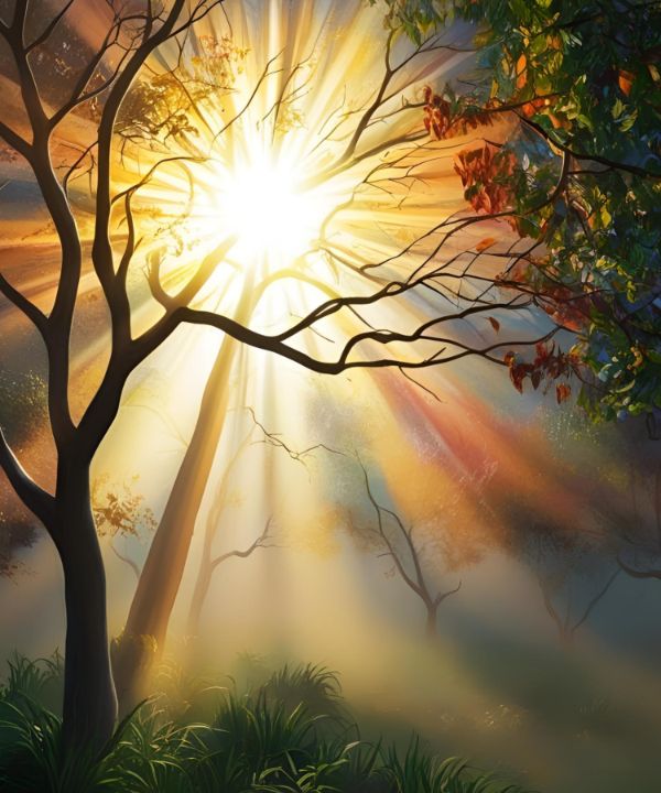 Nature Painting: Dawn Mist and Sunli - Griti - Digital Art & AI ...