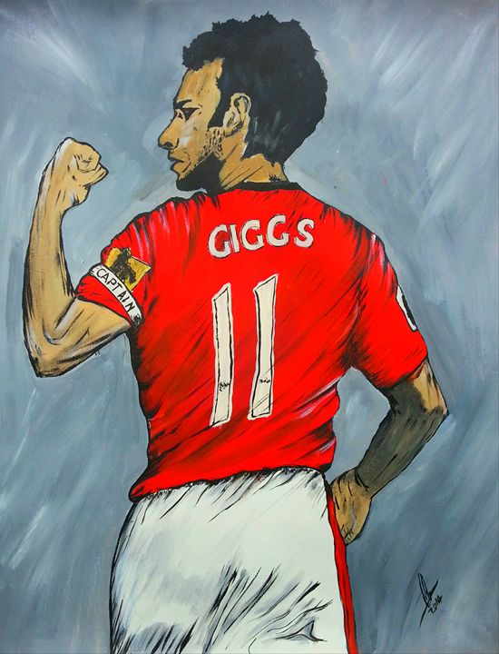 Ryan Giggs - Collin A. Clarke - Paintings & Prints, People & Figures ...