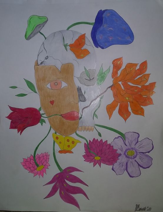 Beauty hidden - Creole Lady Art - Drawings & Illustration, Abstract ...