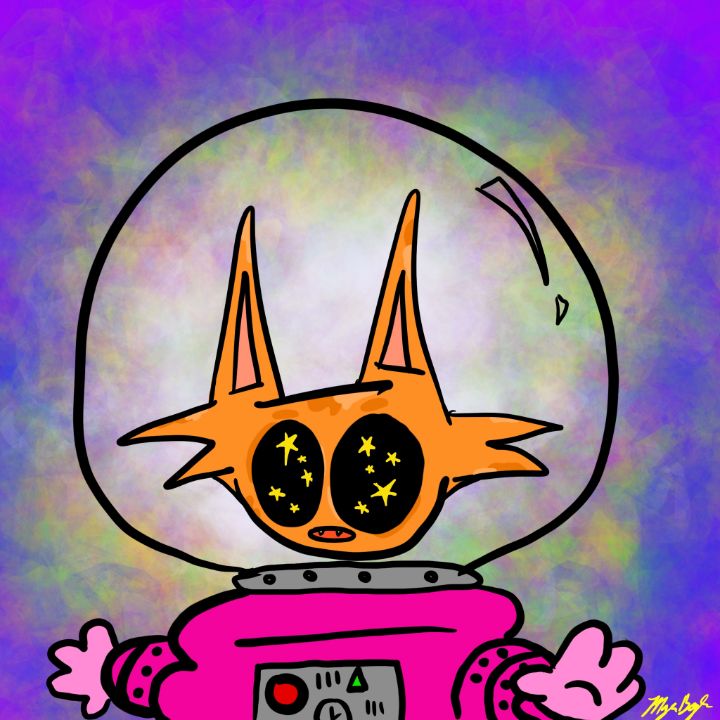 Spaced out - Spookyz - Digital Art & AI, Animals, Birds, & Fish, Cats ...