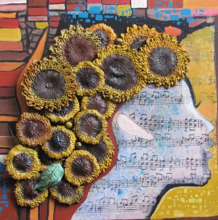 Sunflower Power - Kyla Mack Gallery - Paintings & Prints, People ...