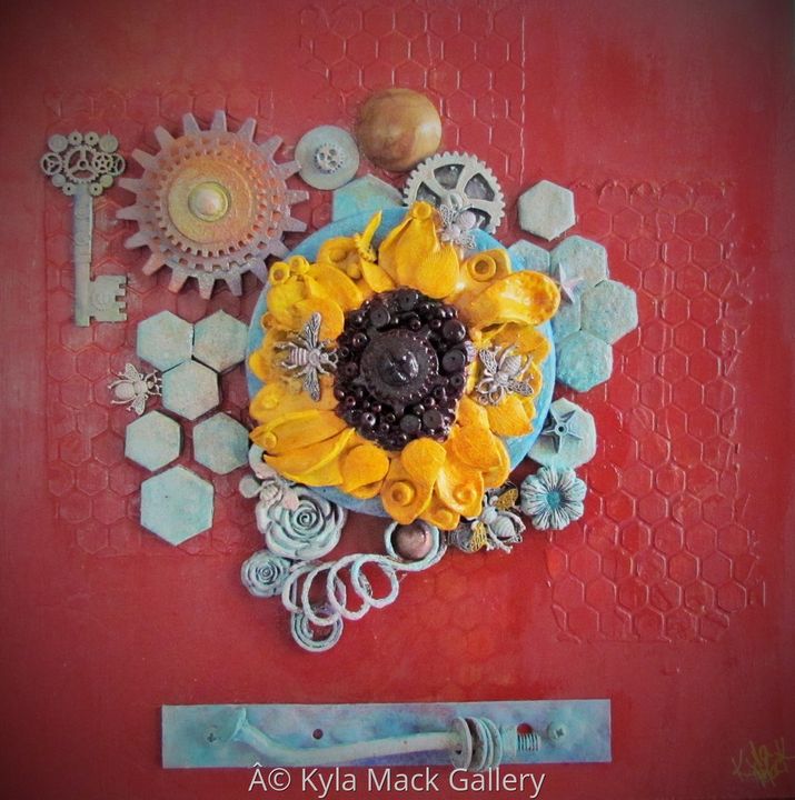 Sunflower - Kyla Mack Gallery - Paintings & Prints, Abstract, Man-made ...