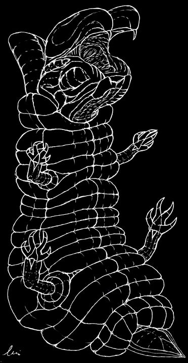 Alien grub - inverted - Luis's art gallery - Drawings & Illustration ...