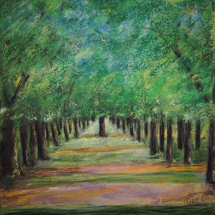 The Grove - P. Thames - Paintings & Prints, Flowers, Plants, & Trees ...