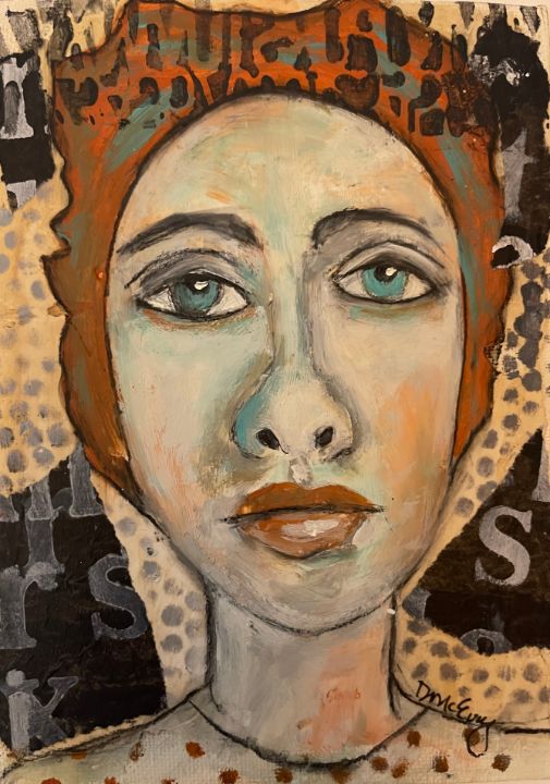 She Was Insightful original is SOLD - Deborah McEvoy - Paintings ...