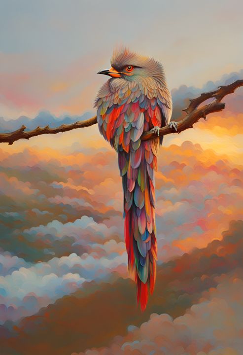 Treetop Bird - Digital Images by Christopher Pettis - Digital Art & AI ...
