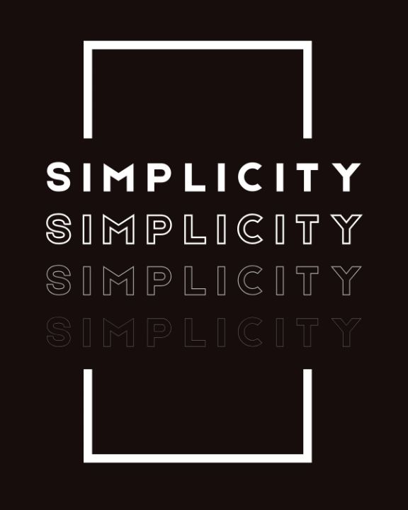 Simplicity - Mozezydigitals - Paintings & Prints, Abstract, Text - ArtPal