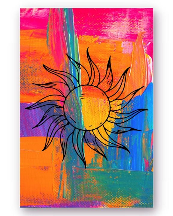 Transparent Sun - Mozezydigitals - Digital Art, Abstract, Color - ArtPal