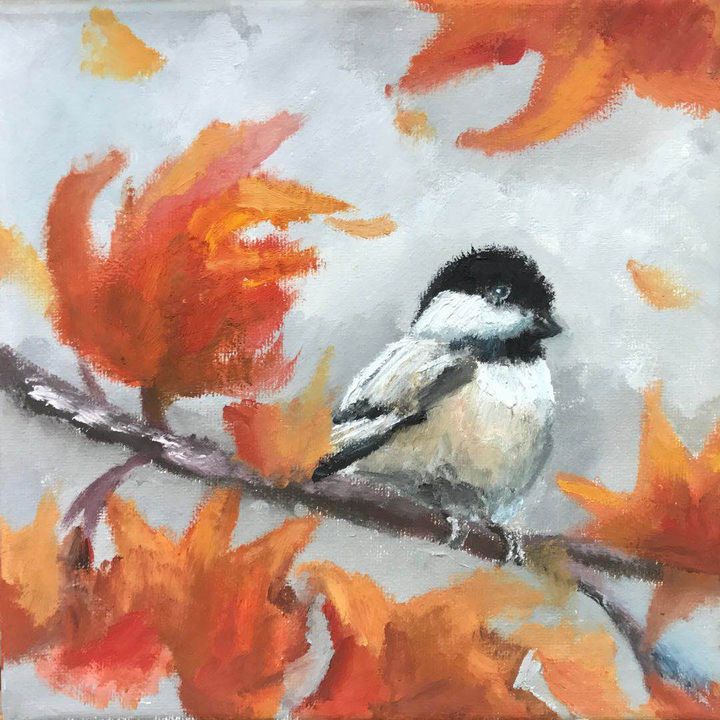 Bird in fall - Joey - Paintings & Prints, Animals, Birds, & Fish, Birds ...