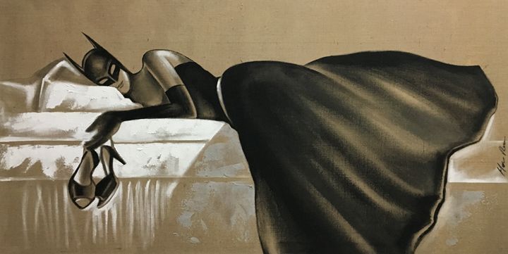 Hero Rest - Rebecca Fine Art - Paintings & Prints, Fantasy & Mythology ...