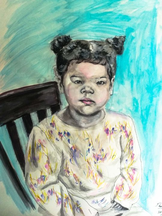 Girl - Gabriel Broady - Paintings & Prints, People & Figures, Portraits ...