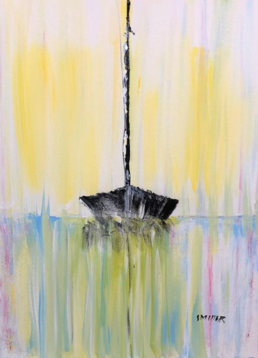 one boat - imiller art - Paintings & Prints, Sports & Hobbies, Boating - ArtPal