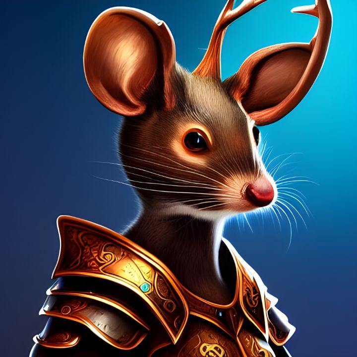 Deer Mouse Warrior - ShortnSweetish - Digital Art, Animals, Birds ...