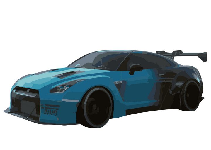 Nissan R35 GTR - Shaheen - Drawings & Illustration, Vehicles ...