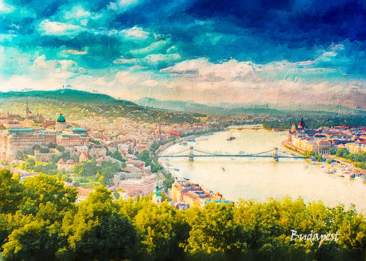 Budapest - Anxhela Sufa - Paintings & Prints, Places & Travel, Europe ...