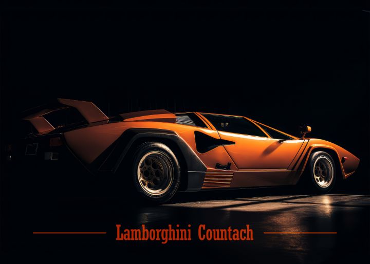 Lamborghini Countach - Anxhela Sufa - Digital Art & AI, Vehicles ...