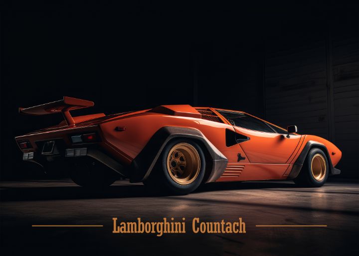 Lamborghini Countach - Anxhela Sufa - Digital Art & AI, Vehicles ...