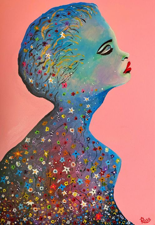 Astral Flowers - Michael Ross Art - Paintings & Prints, Flowers, Plants ...