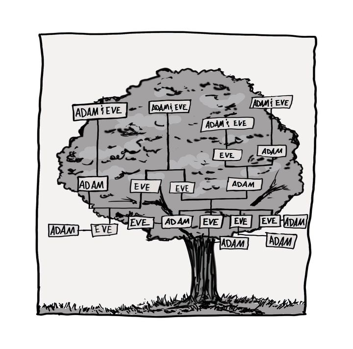 THE HUMAN FAMILY TREE - Dedrick's Artist-mind - Drawings & Illustration ...
