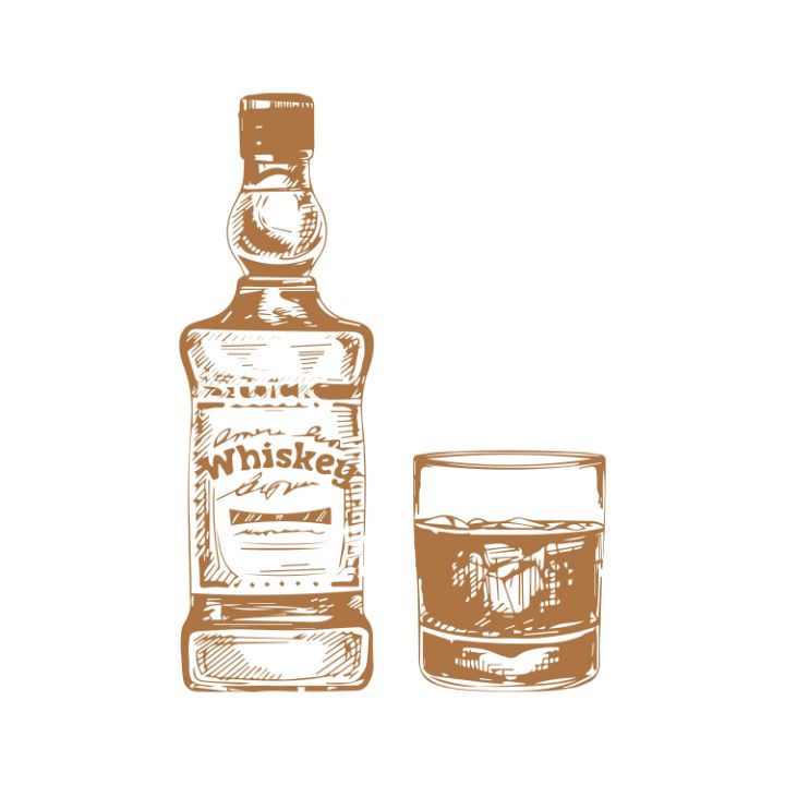Whiskey Illustration - Ruda Lisa Art - Drawings & Illustration, Food ...
