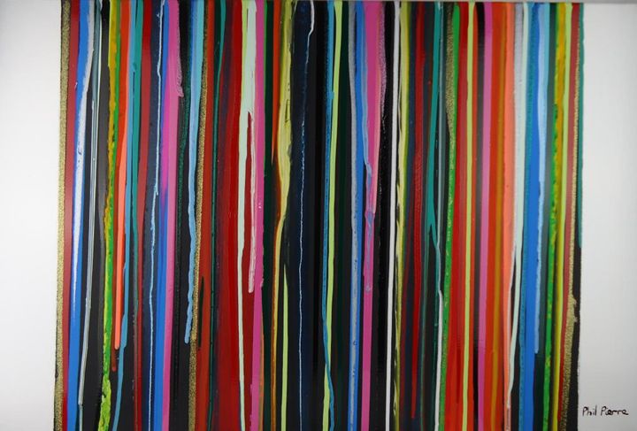 Stripes 050 - SOLD - Phil Pierre - Paintings & Prints, Abstract, Color ...