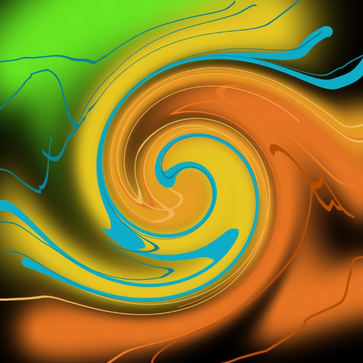 abstract colorful twisted marble - fine_art - Digital Art & AI ...