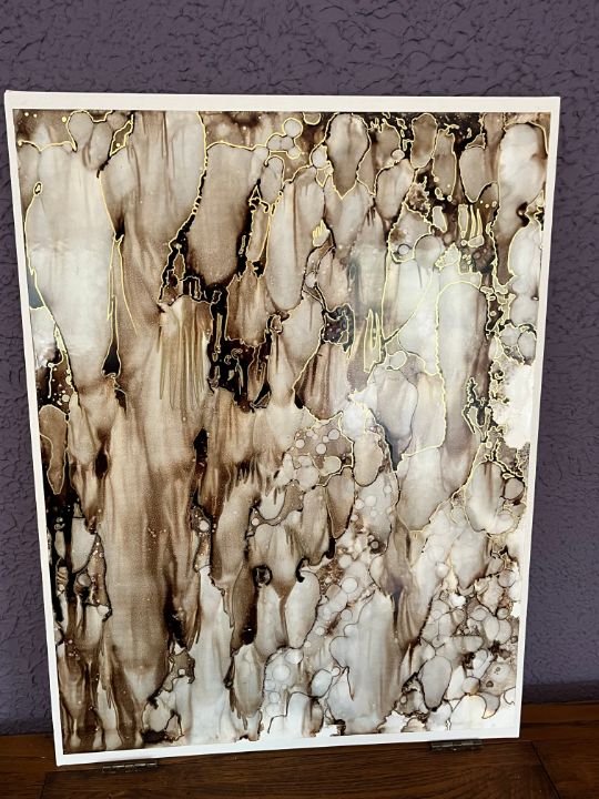 Melted ice cream - Abstract Ink Creations - Paintings & Prints ...