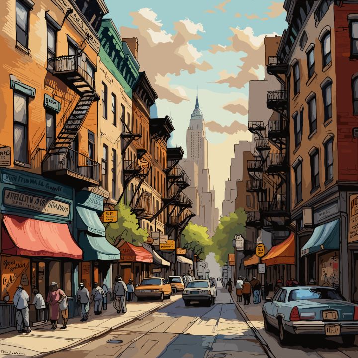Harlem New York - Wolf Art - Digital Art & AI, Landscapes & Nature ...
