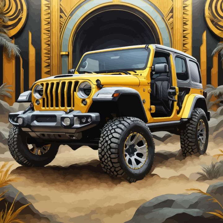 Jeep Wrangler Rubicon - Wolf Art - Digital Art & AI, Vehicles ...
