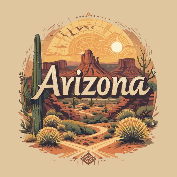 Arizona - Wolf Art - Digital Art & AI, Places & Travel, United States ...