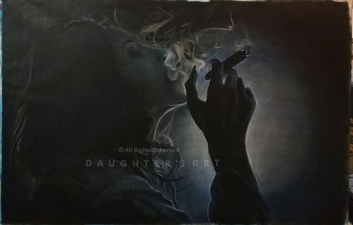 lady with the guts - Daughter's Art - Drawings & Illustration, People ...