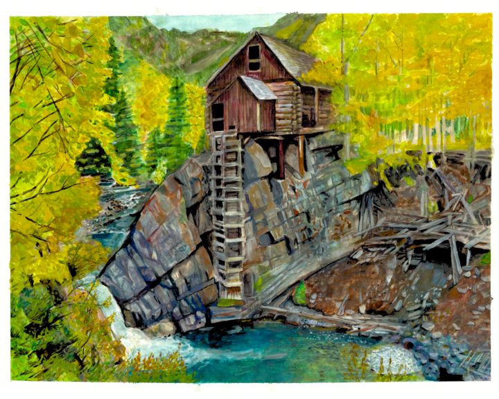 Forgotten Falls: The Abandoned Mine - Psychedelic Sully - Paintings ...