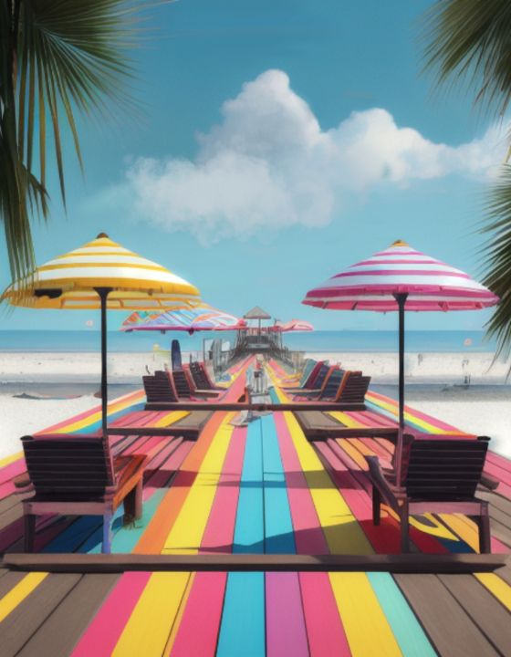 Lorelei - Nouveau Riche - Digital Art & AI, Abstract, Landscape - ArtPal