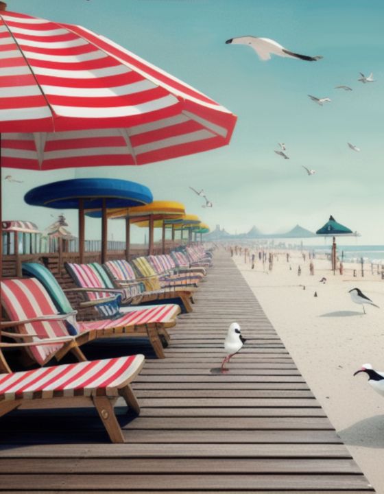 Corinna - Nouveau Riche - Digital Art & AI, Abstract, Landscape - ArtPal