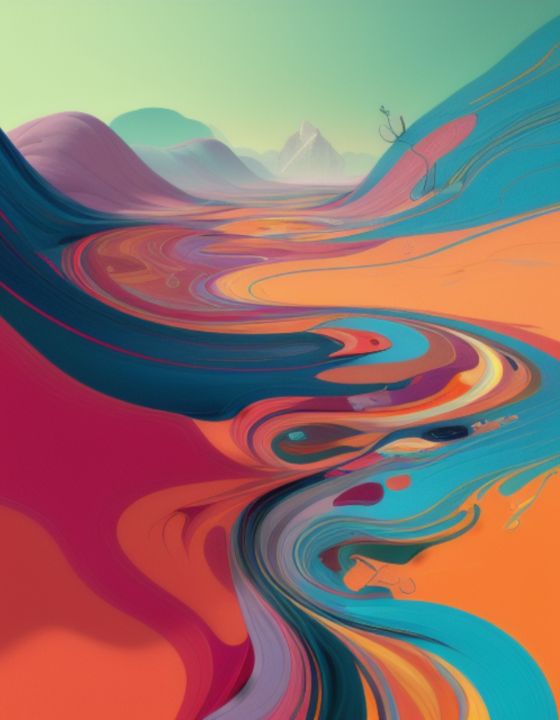 Render - Nouveau Riche - Digital Art & AI, Abstract, Irregular Forms ...