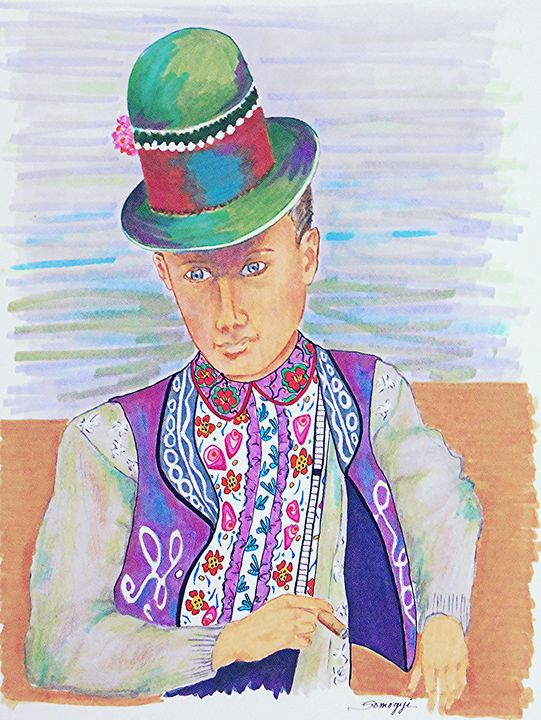 Hungarian Dandy with Cigar, 1930 - Somogyi - Paintings & Prints, Ethnic ...