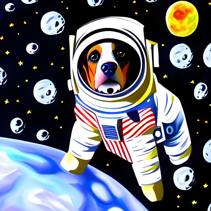 Space beagle explorer - Mattia Galli Art - Digital Art & AI, People ...