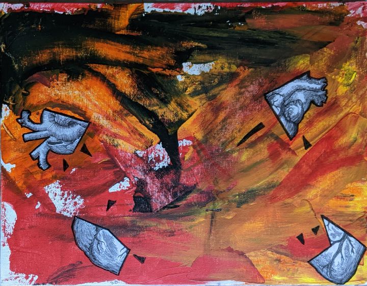 Grief - Art by Schwartz - Paintings & Prints, Abstract, Movement - ArtPal