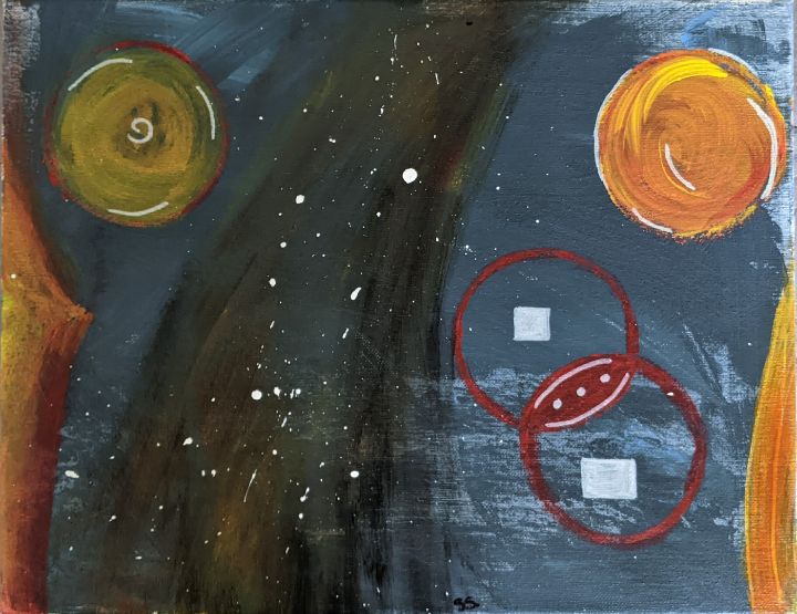 Spacing Out - Art by Schwartz - Paintings & Prints, Abstract, Geometric ...