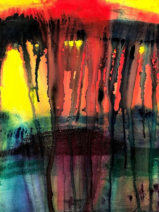 Red Rage Spilling Over - Nancy Riedell Fine Arts - Paintings & Prints ...