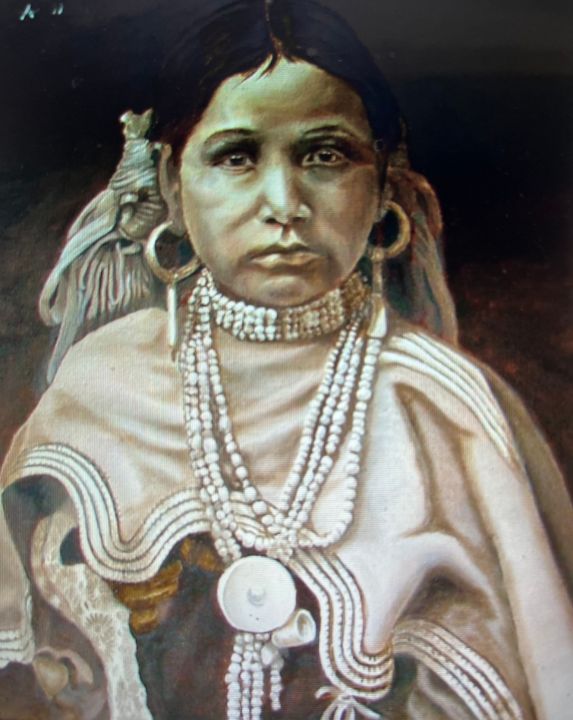 Native American girl - Anosha Art - Paintings & Prints, Ethnic ...