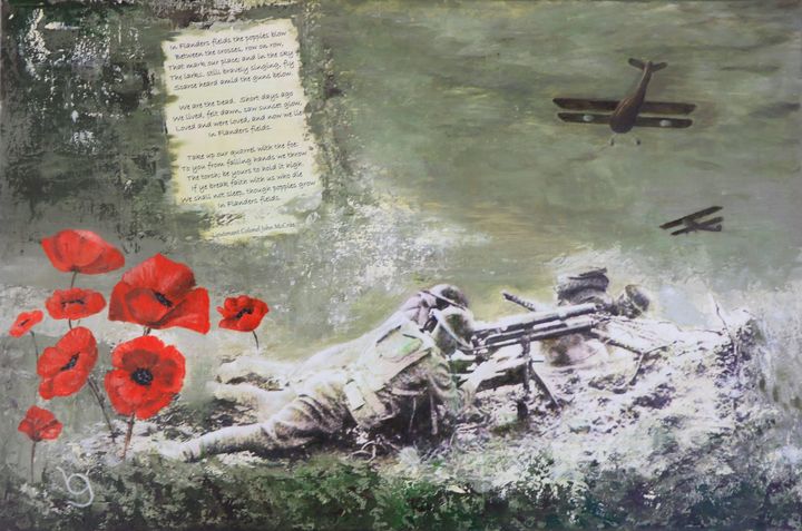 In Flanders Fields - Lynne G Fine Art - Paintings & Prints, People ...