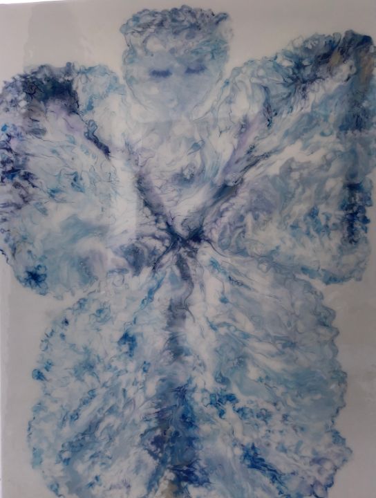 Blue Angel - Deanne Nanna - Paintings & Prints, Fantasy & Mythology ...