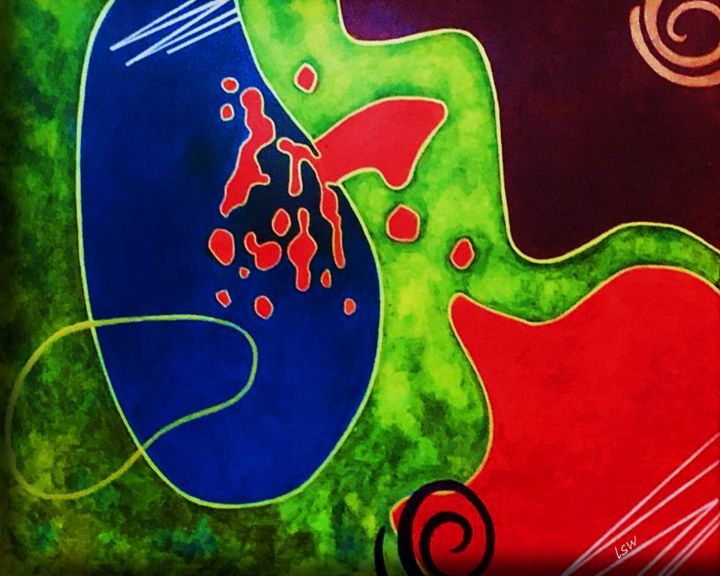 SPLATTER! MODERN ART PAINTING - Lisa Witzel - Paintings & Prints ...