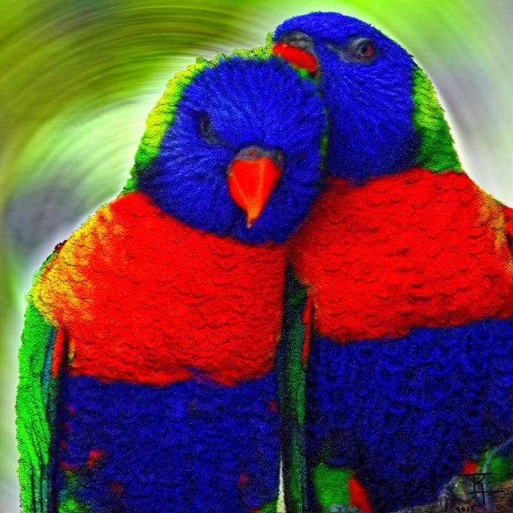Parrots - DigitalArtExpress - Digital Art & AI, Animals, Birds, & Fish, Birds, Parrots, Other ...