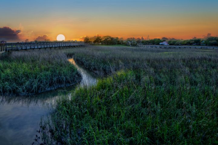 Sunset in Marshes of Shem Creek SC - Shelia Hunt Photography ...